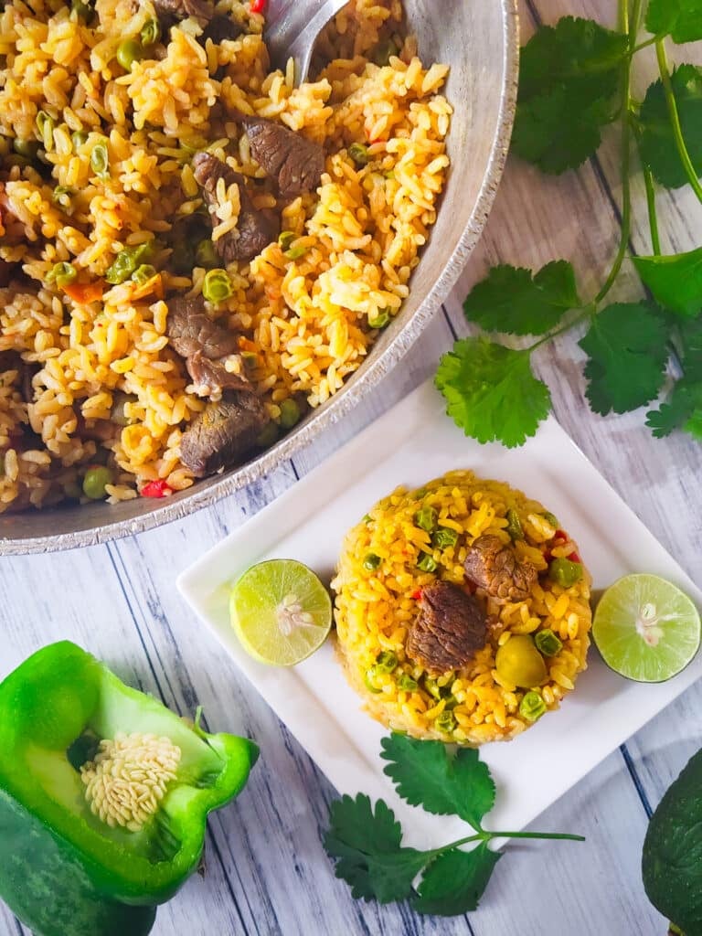 Arroz con Carne - Mexican Appetizers and More!