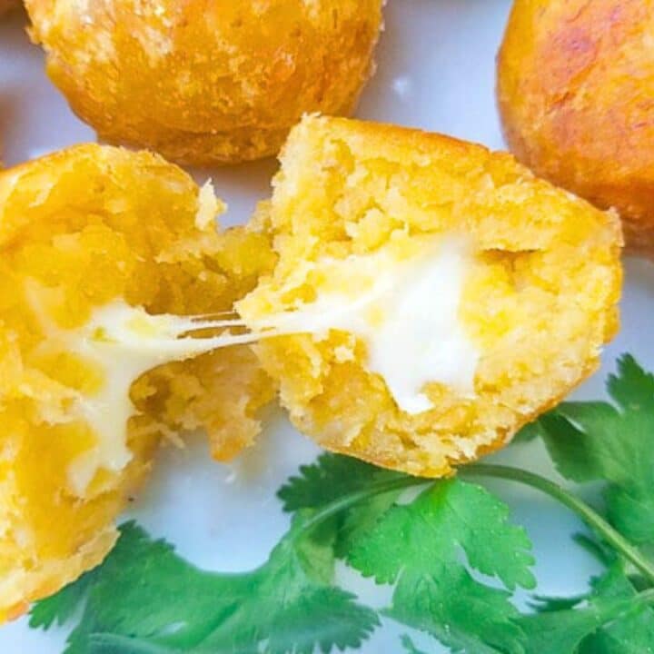 Bolón de Verde (Green Plantain Fritters) - Mexican Appetizers and More!