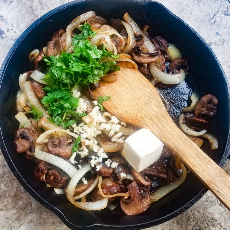 Chuletas con Salsa de Hongos - Mexican Appetizers and More!