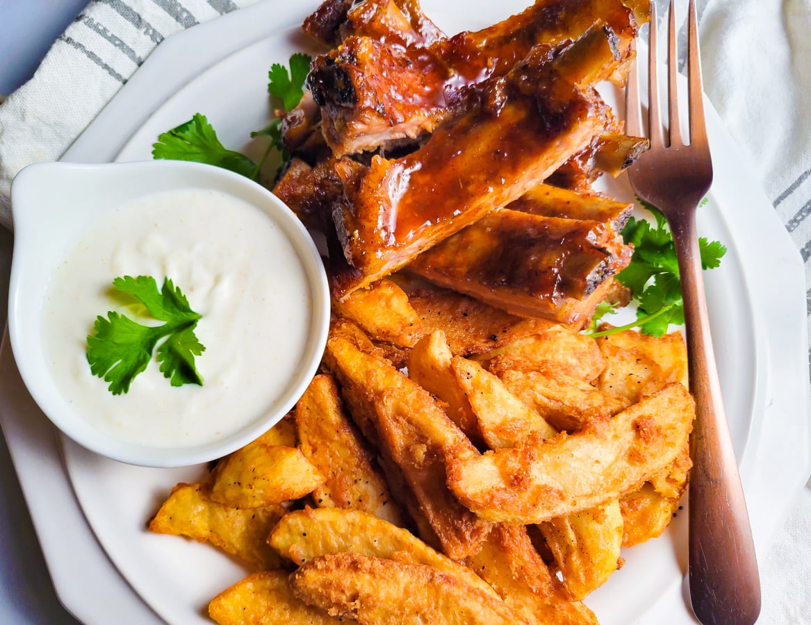 Costillas en Barbecue (BBQ Ribs) - Mexican Appetizers and More!