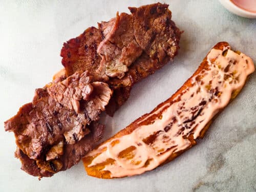 Jibarito Sandwich (Sandwich de Toston) - Mexican Appetizers and More!