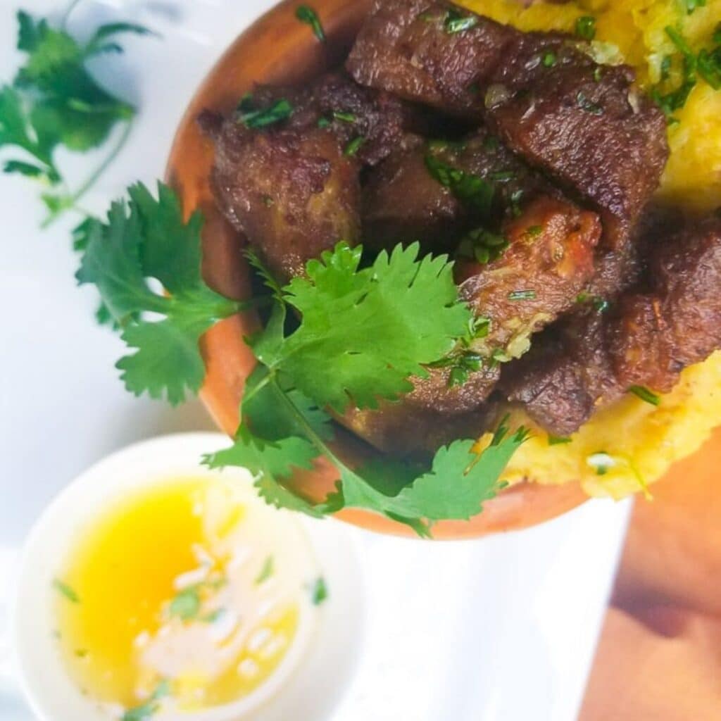 Mofongo con Carne Frita - Mexican Appetizers and More!
