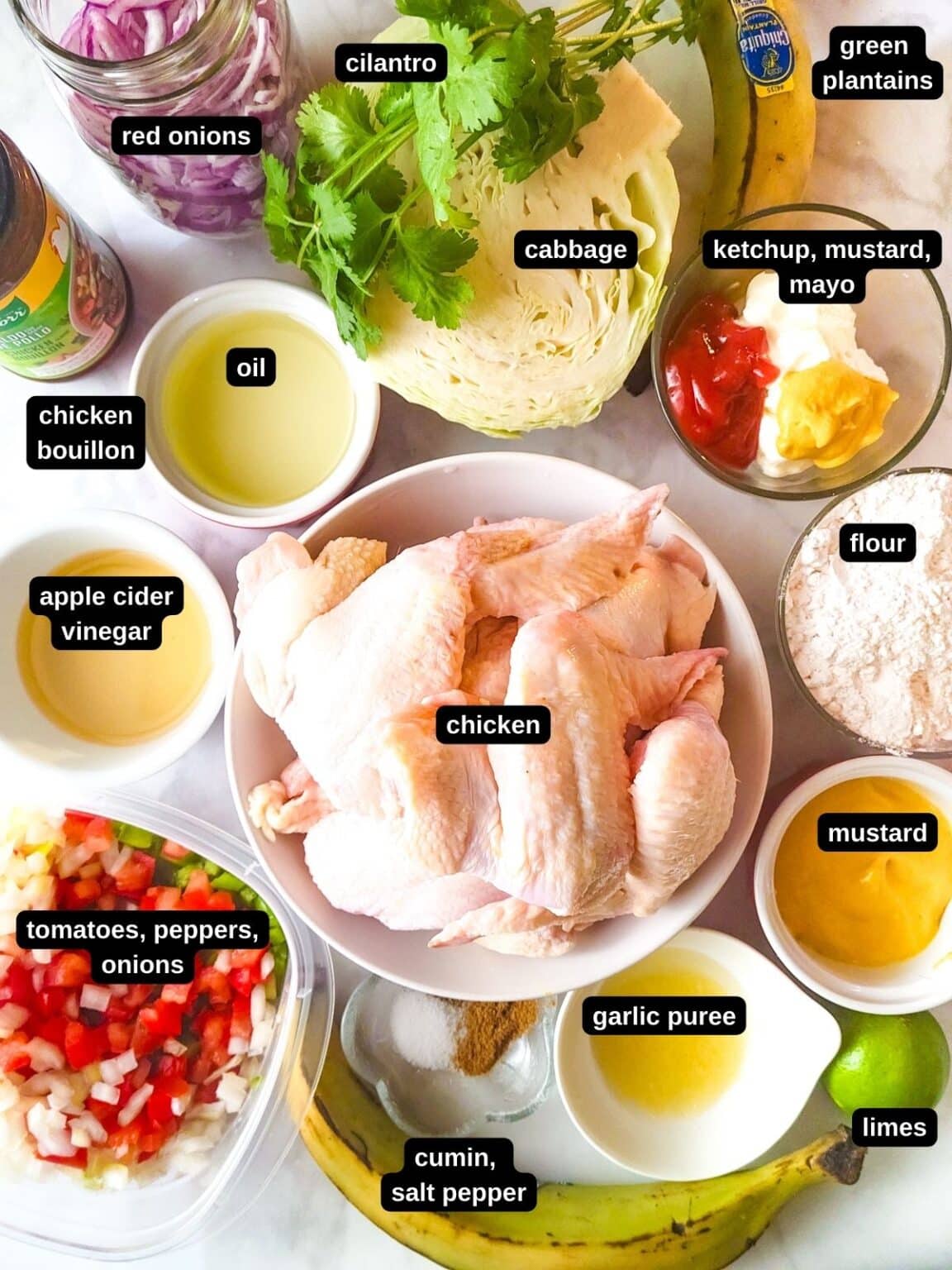 Pollo Chuco (Pollo con Tajadas) - Mexican Appetizers and More!