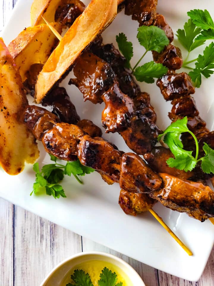 Authentic Puerto Rican Pinchos (Pinchos de Cerdo) - Mexican Appetizers ...